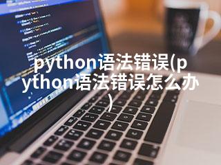 python语法错误(python语法错误怎么办) - 树叶云